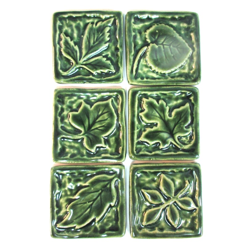 Leaf Tiles - Etsy