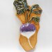TURNIP Vegetable Garden Marker Sign Handmade Ceramic Tile Stoneware ...