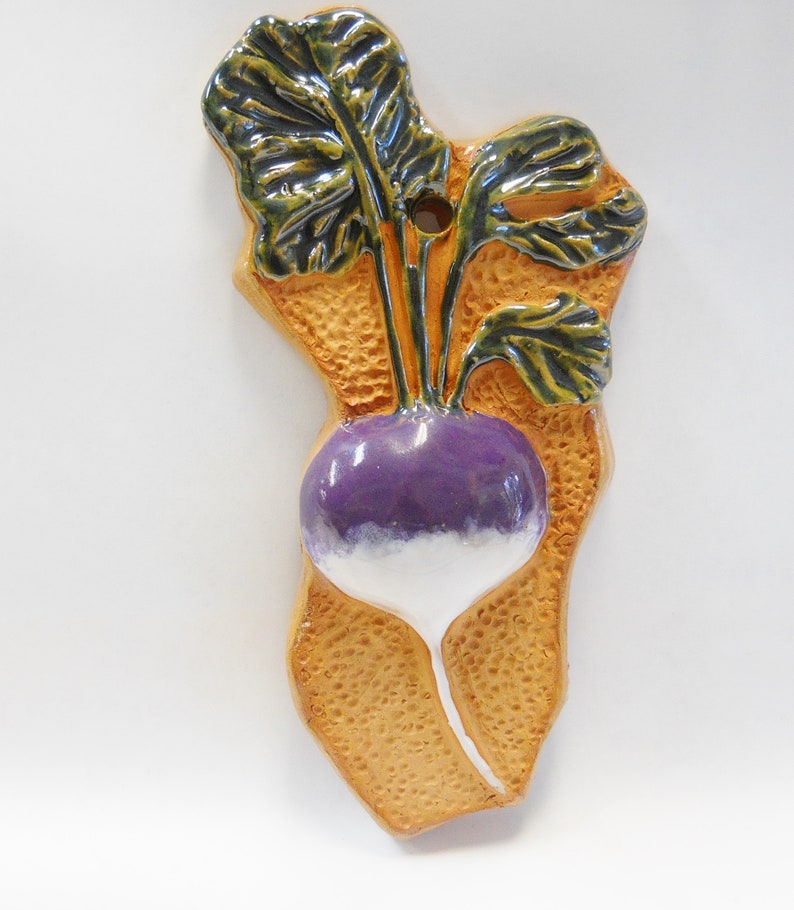 TURNIP Vegetable Garden Marker Sign Handmade Ceramic Tile - Etsy