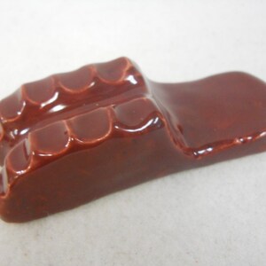 Ceramic Pot Feet Set of 4, Handmade Ceramic Ridged Pattern Pot Risers ...