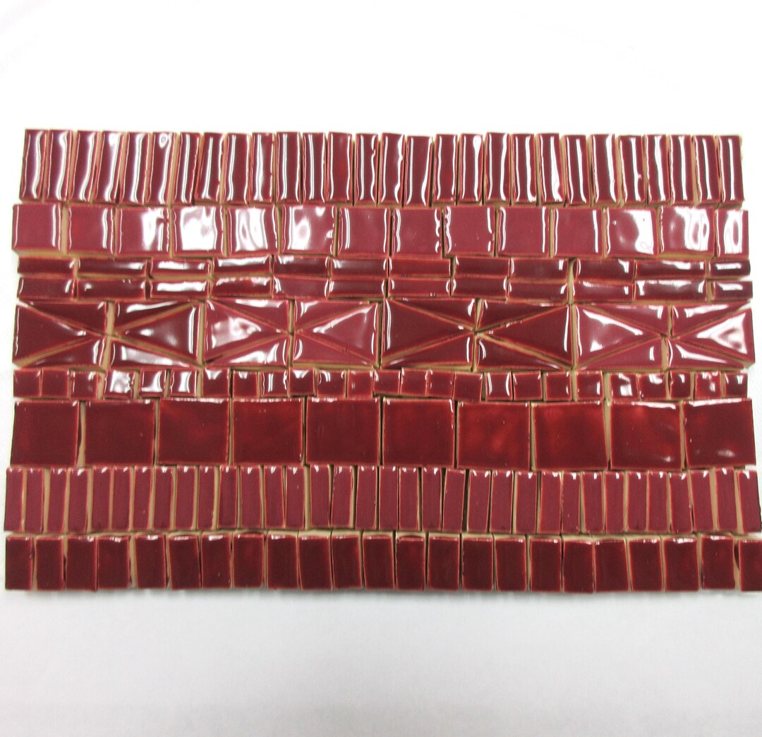185+ Mosaic Tiles, Small Handmade Ceramic Craft Tiles, Stoneware ...