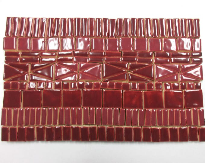 185+ Mosaic Tiles, Small Handmade Ceramic Craft Tiles, Stoneware ...