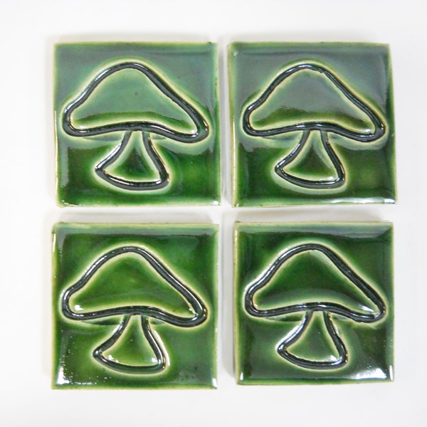 Mushroom Tile - Etsy