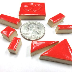 175+ Mosaic Tiles, Handmade Ceramic Craft Tiles, Small Stoneware Mosaic ...