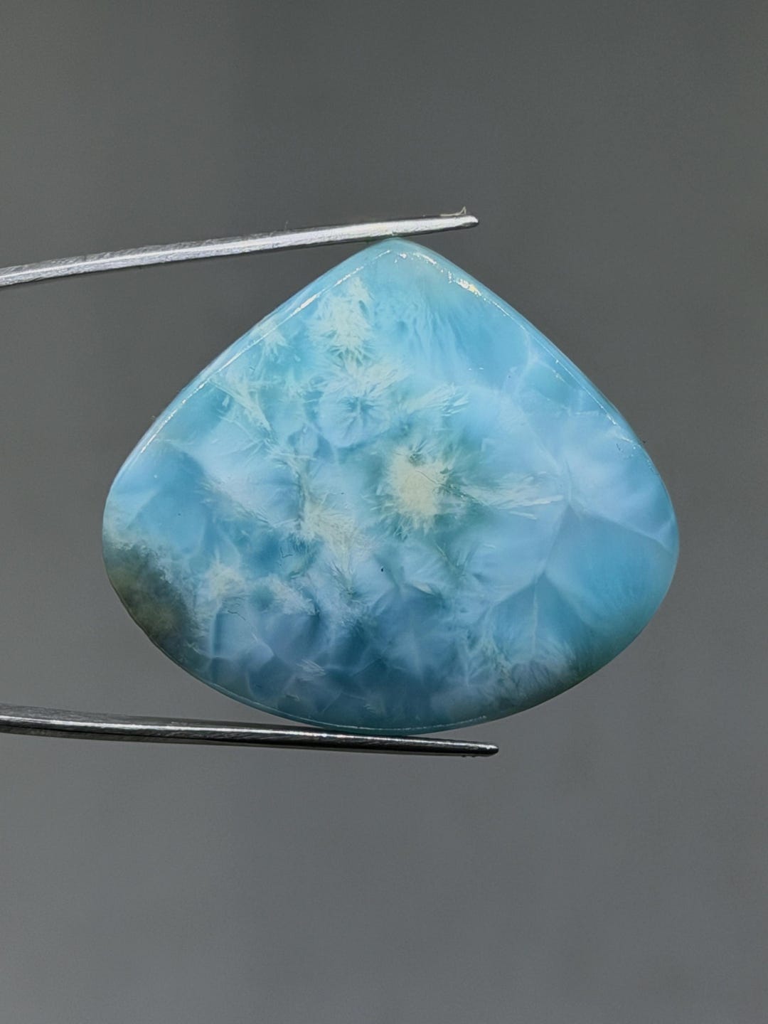 Natural Larimar Gemstone – Caribbean Ocean Blue Stone, 65.5 Carat - Etsy