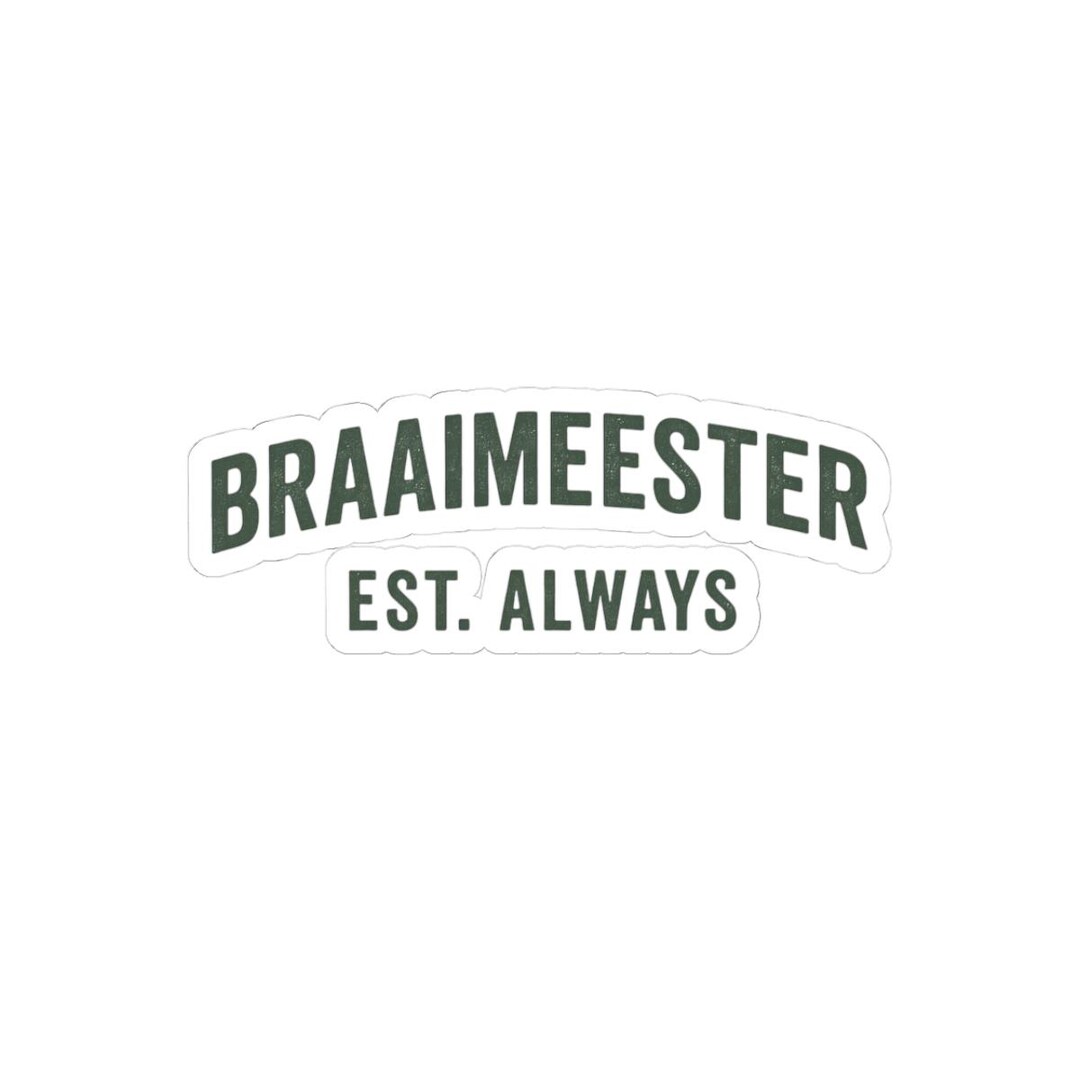 Braaimeester Sticker | South African Braai Decal | BBQ Humor Vinyl ...