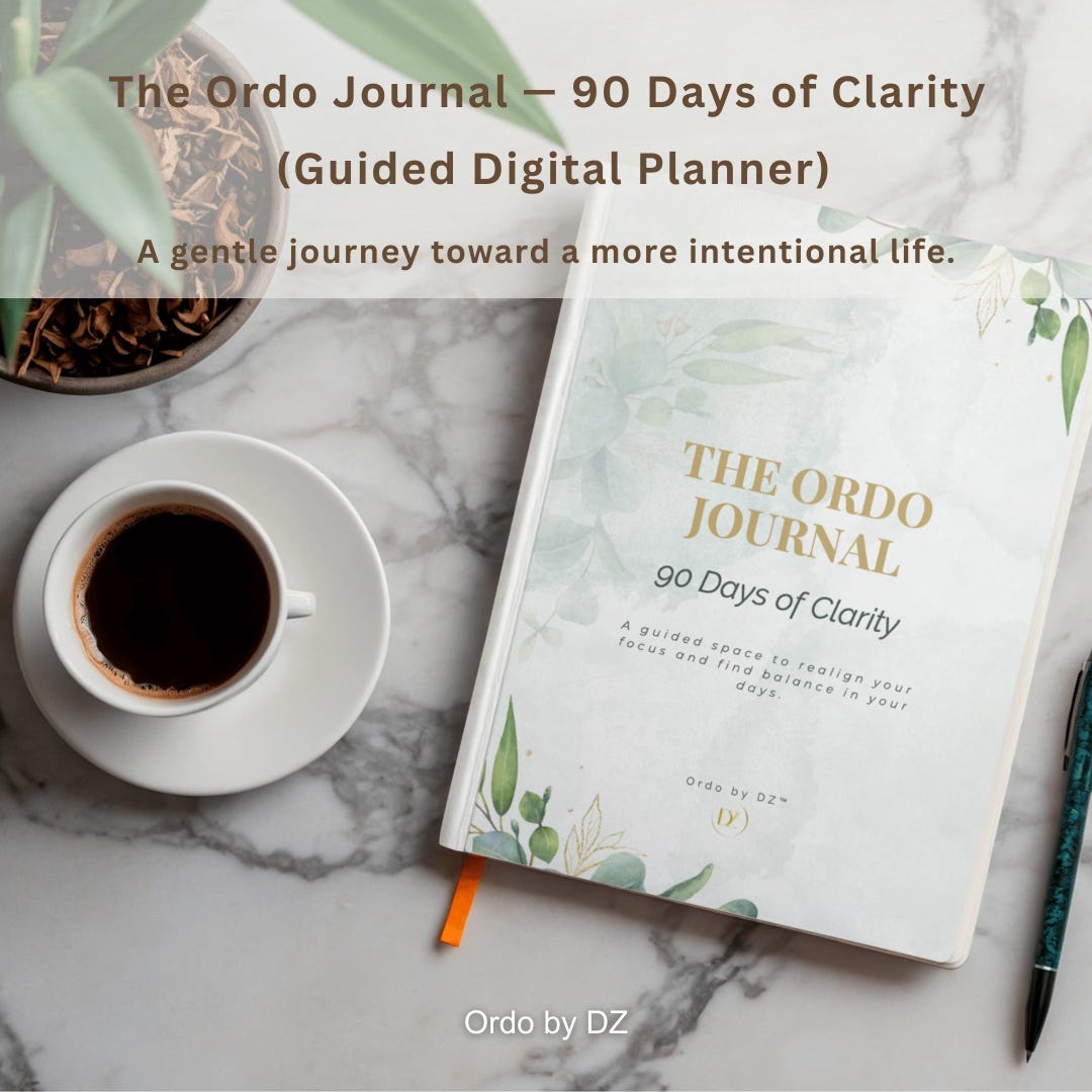 The Ordo Journal — 90 Days of Clarity (guided Digital Planner) - Etsy
