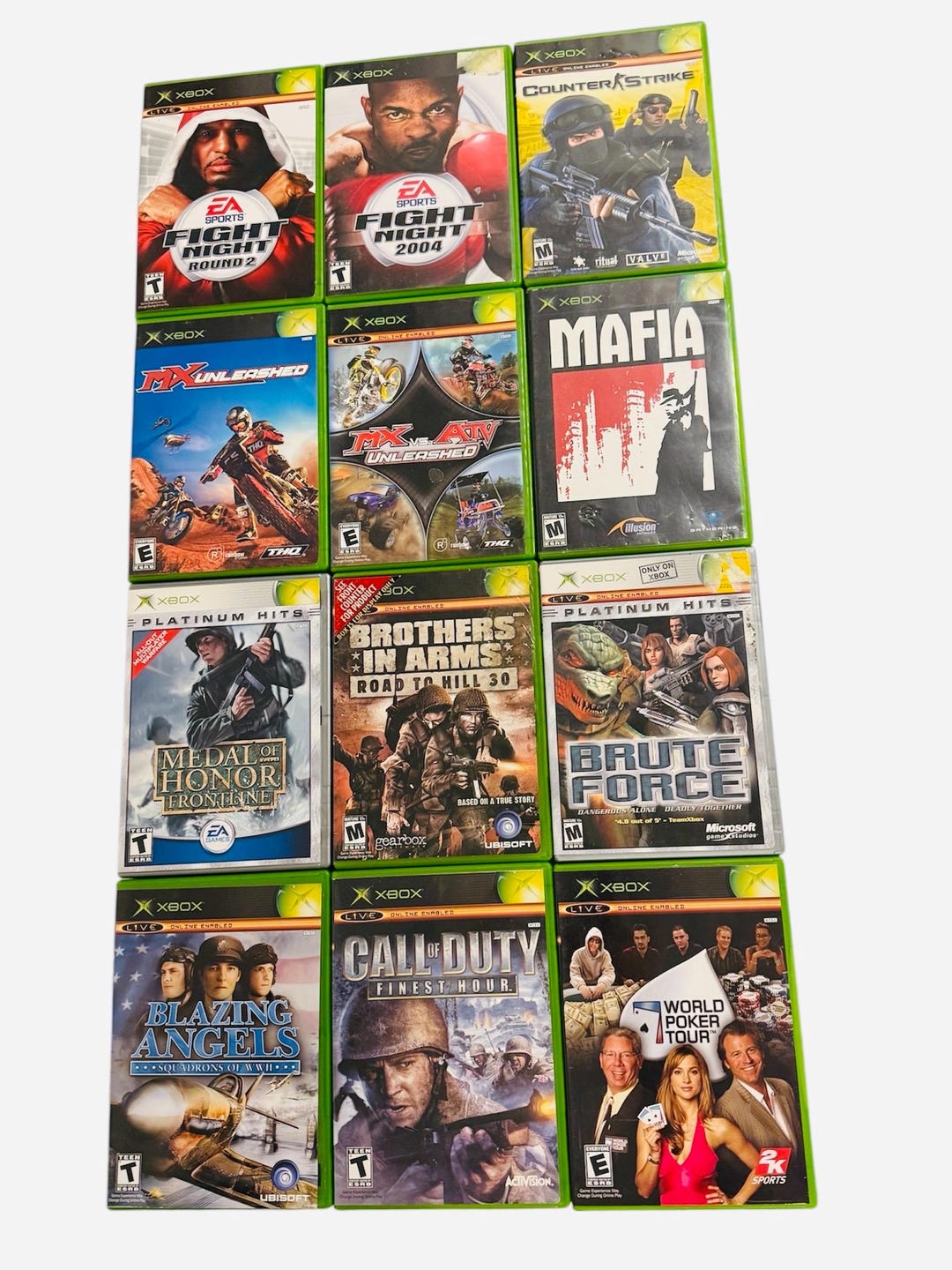 Vintage Original Xbox Game Bundle - Set of 12 - Complete in Box (CIB ...