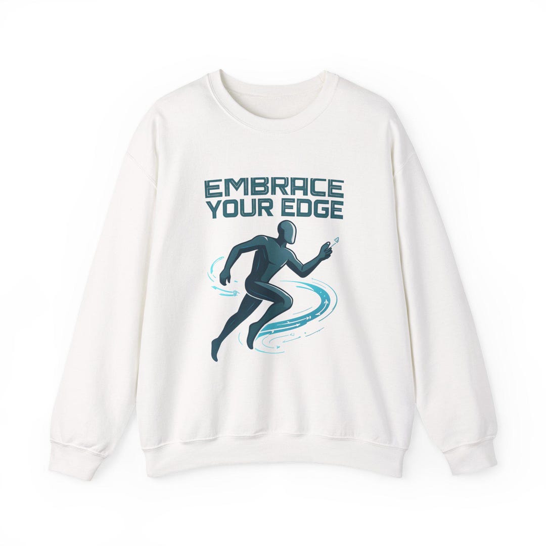Embrace Your Edge Runner Graphic Sweatshirt | Motivational Athletic ...