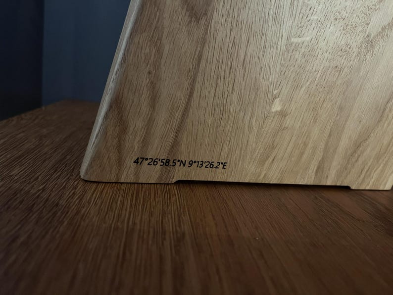 Handmade Step Stool Made of Solid Oak With Personalized Engraving ...