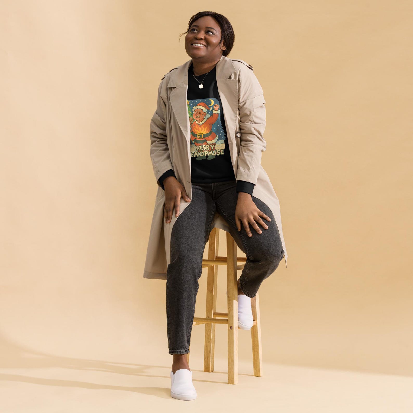 Merry Menopause Sweatshirt | Santa Claus Holiday Illustration - Etsy UK