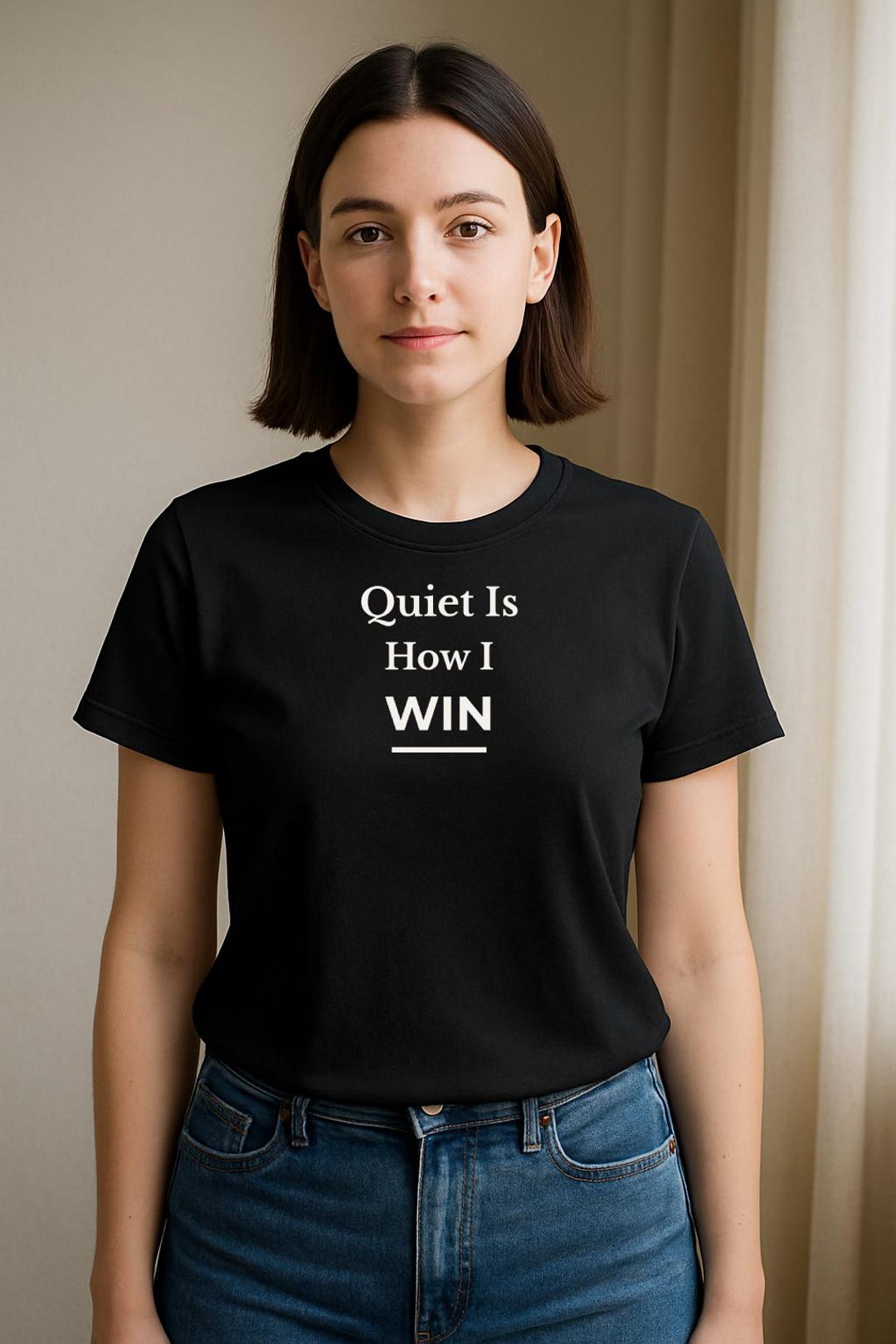 Quiet is How I Win Shirt Introvert Quote Minimalist Black T Shirt - Etsy