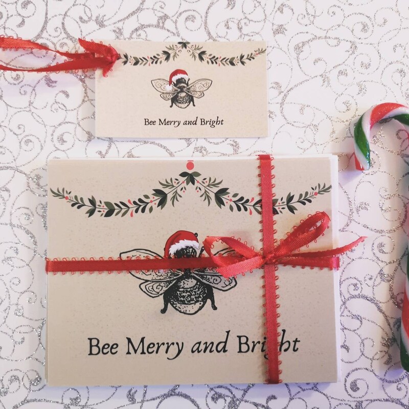 Bee Christmas Card - Etsy UK