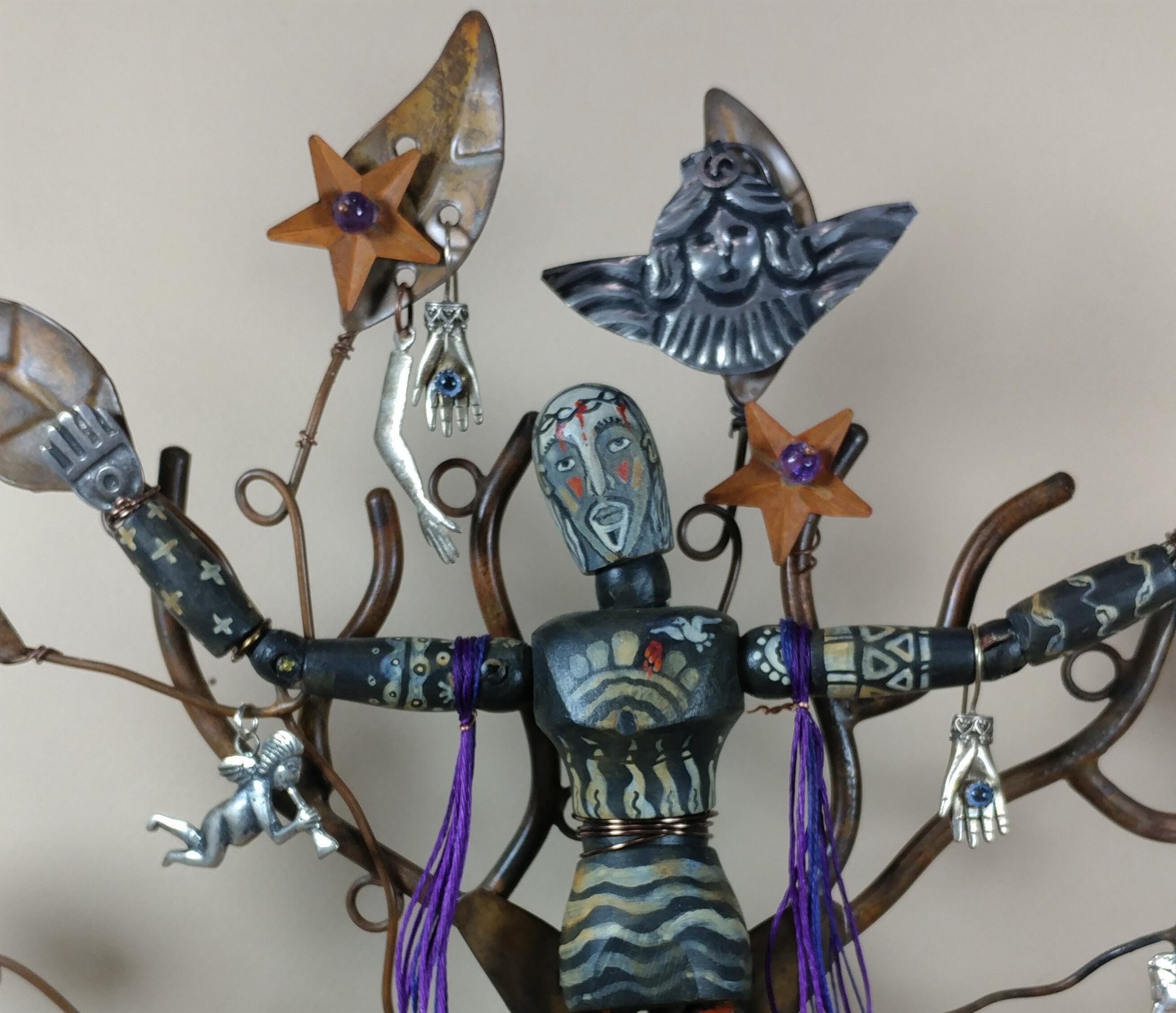 Shrine to the Lord of Milagros Original Ornament Tree Assemblage Senor ...