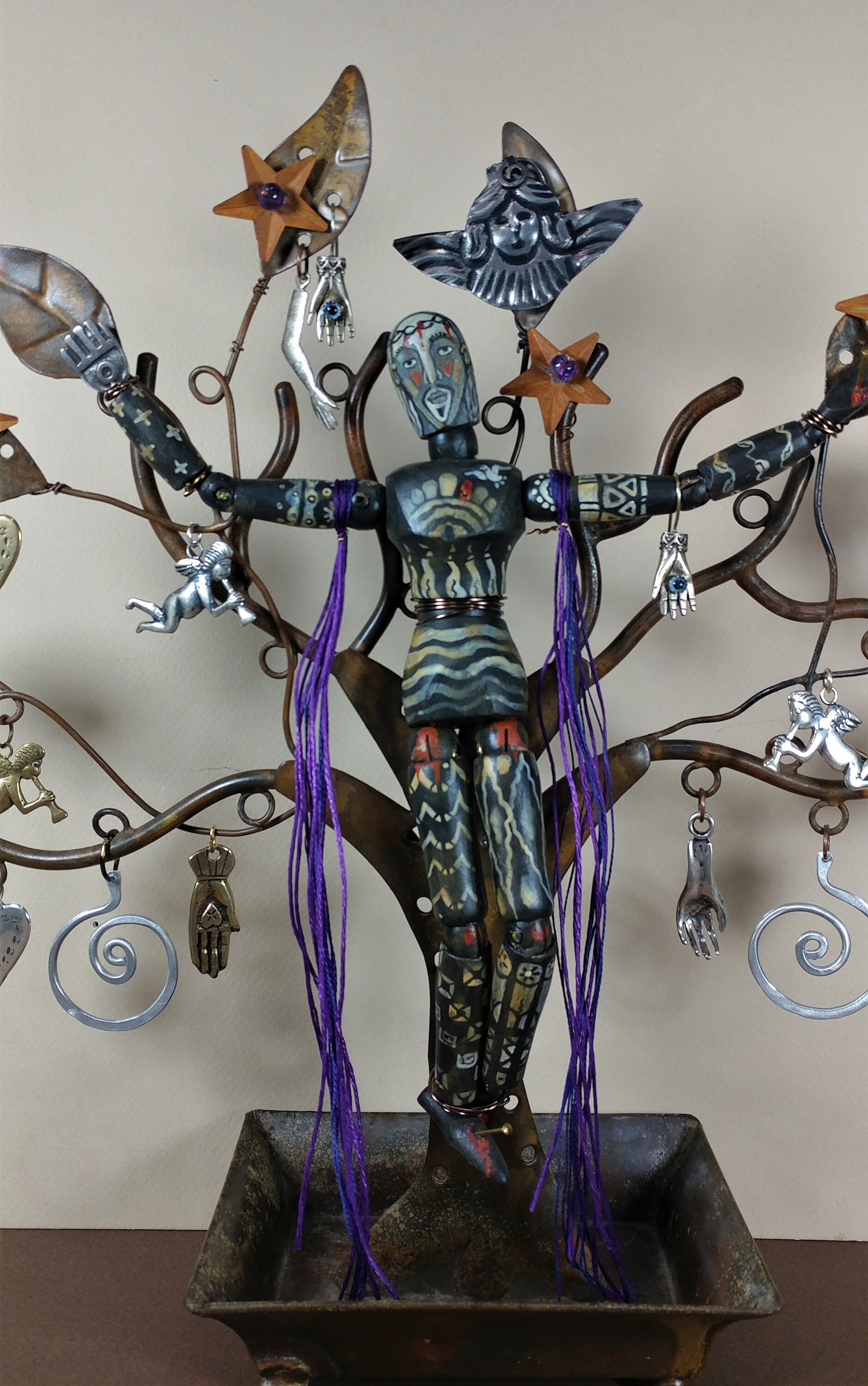 Shrine to the Lord of Milagros Original Ornament Tree Assemblage Senor ...