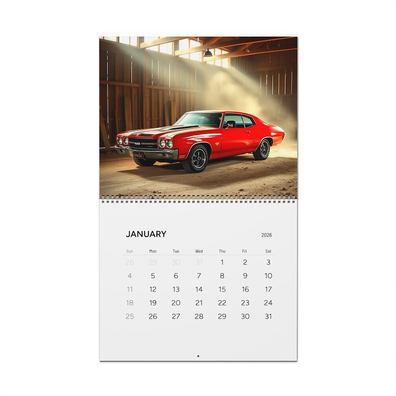 2026 Muscle Car Calendars - Etsy