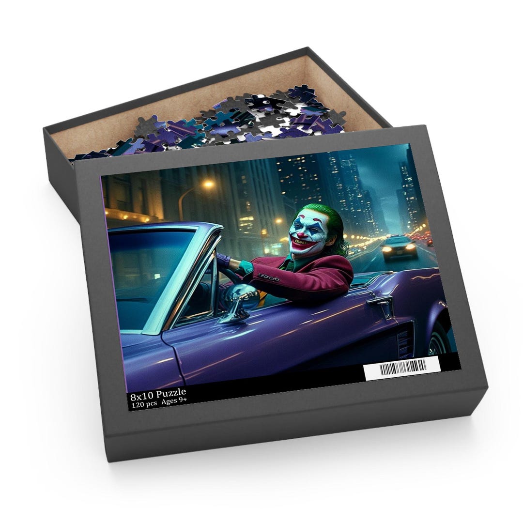 Joker Smiling From a Ford Mustang Puzzle - Etsy