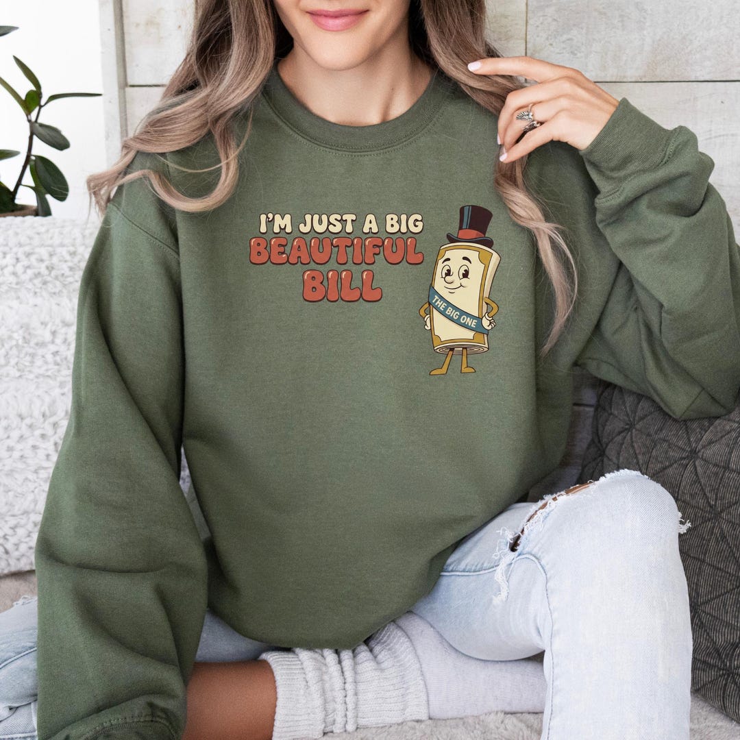 One Big Beautiful Bill Shirt, Funny Political T-shirt, Retro Cartoon ...