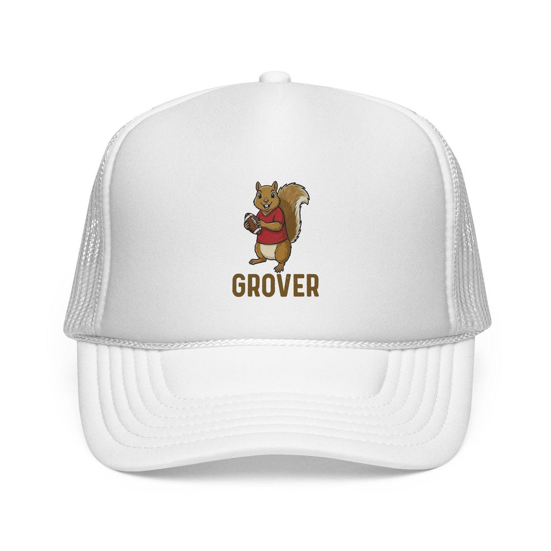 Ole Miss Grover Squirrel Logo Trucker Cap | Grove Squirrel Hat - Etsy