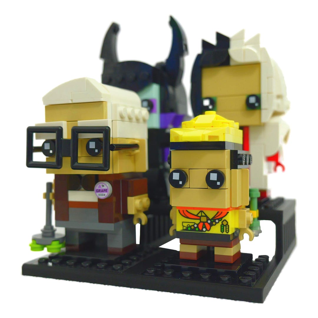 Tiered Display Stand for 4 LEGO Brickheadz – Custom 3D Printed ...