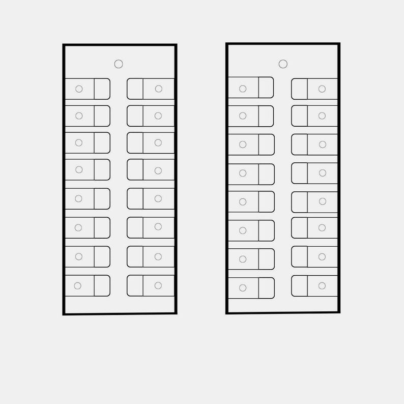 Blank Color Chart Template - Etsy