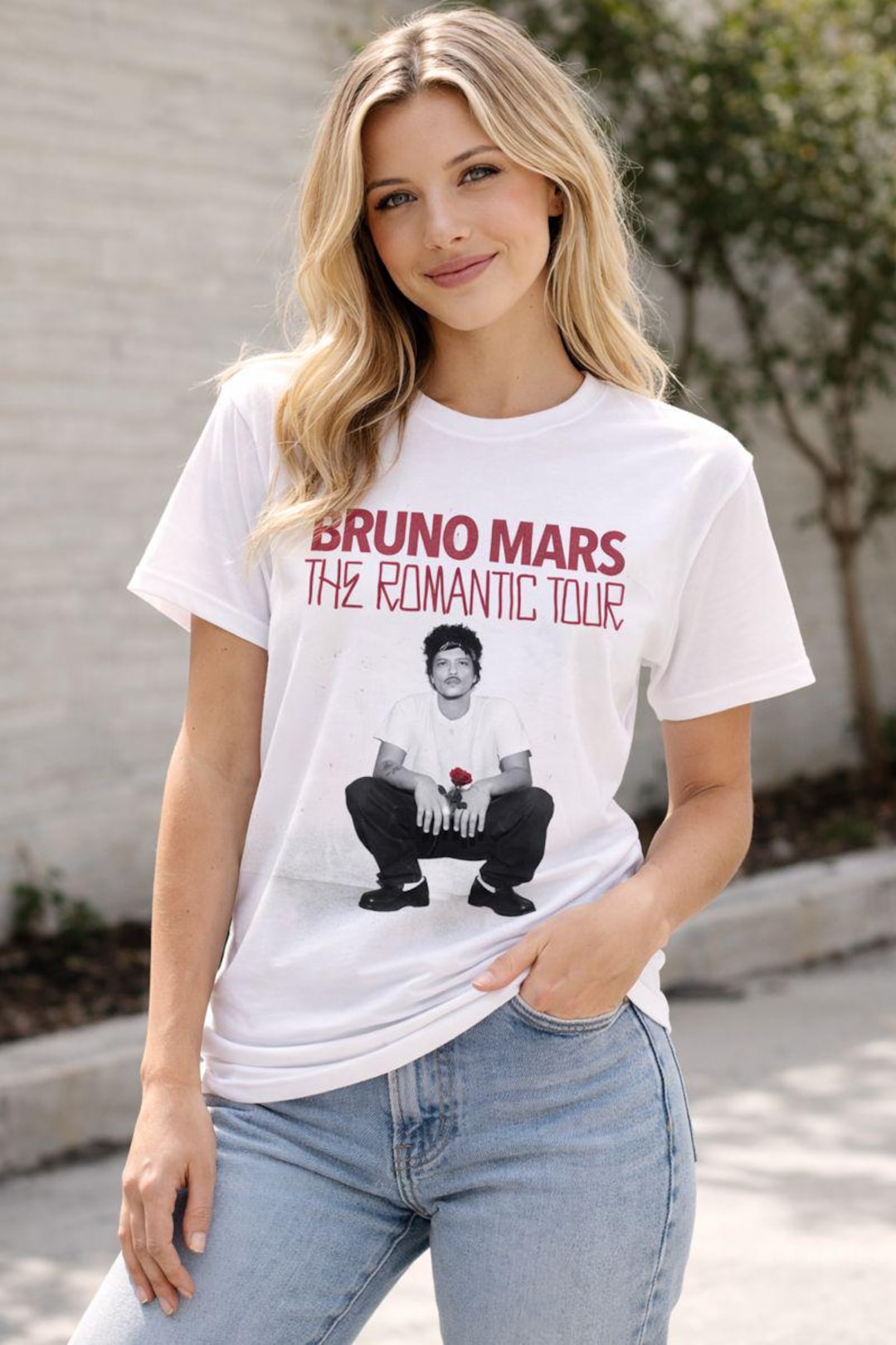 Bruno Mars the Romantic Tour 2026 Schedule Dates Two Sided T-shirt ...