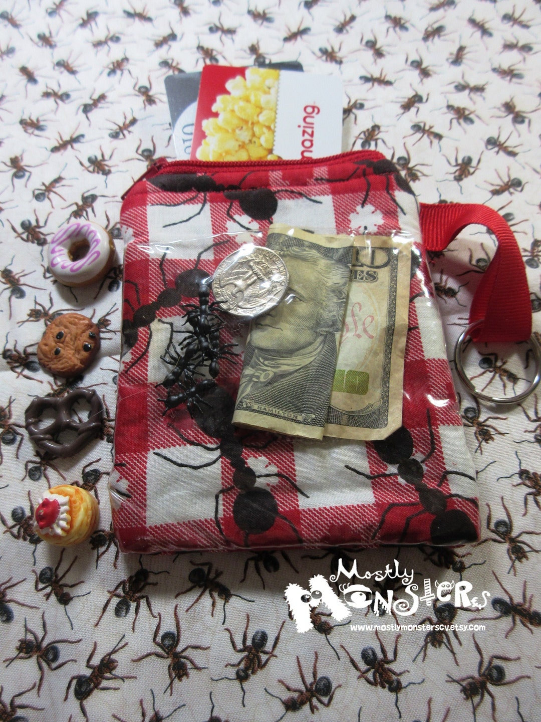 Credit Card Zip; Zip Pouch; Coin Purse; Keychain Pouch; Treasure Bag ...