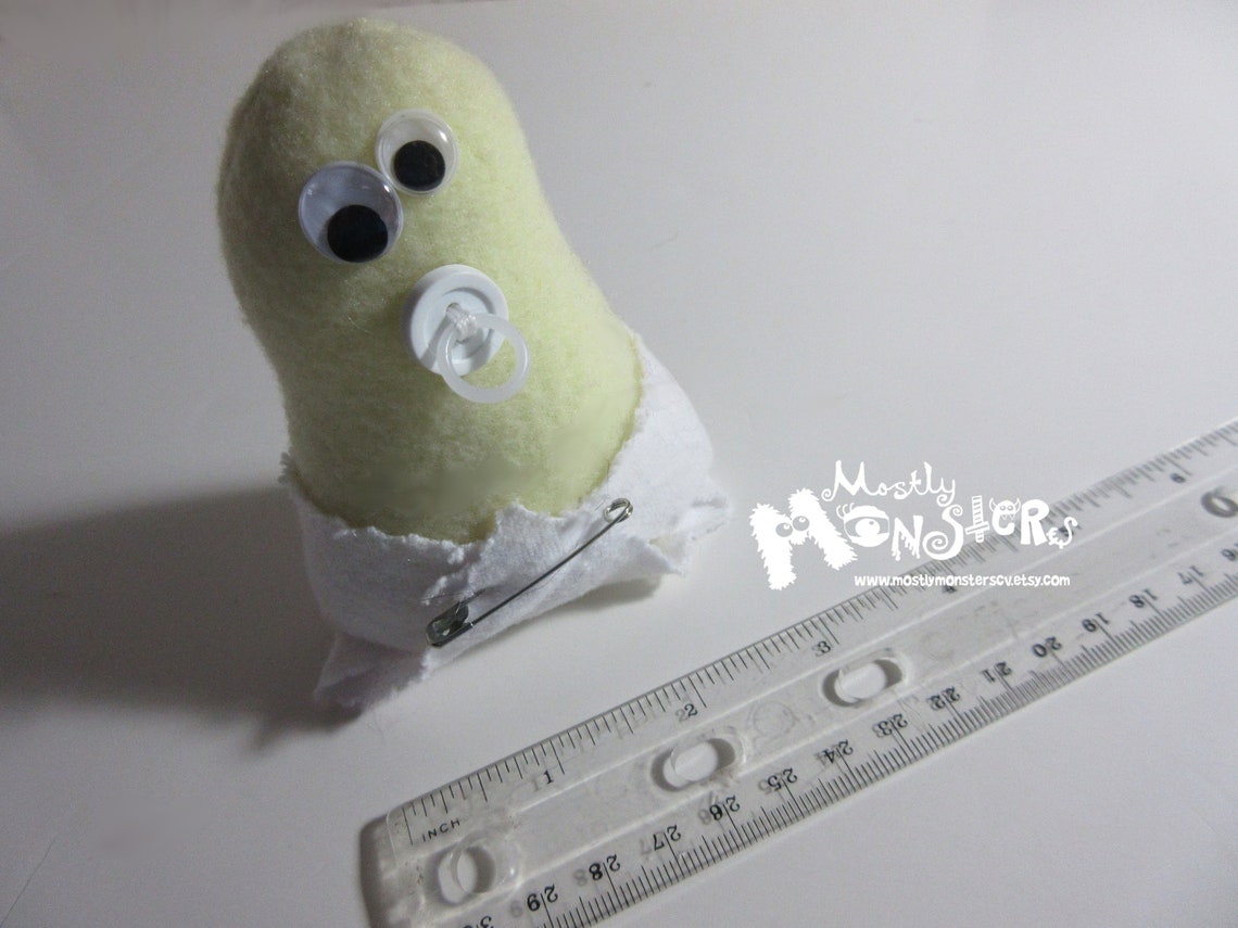 Baby Beans Mini-bean Bag Monster Baby Monster Binky | Etsy