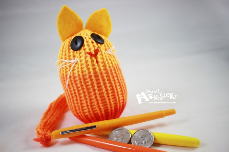 Knitty-kins Knit Kitty Toy Silly Cat Friends Knitty-kins | Etsy