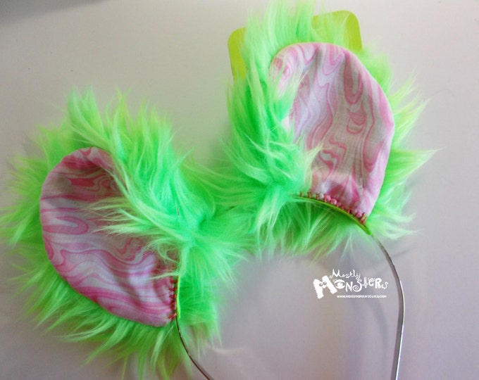 Fuzzy Monster Ears Headband Plushie Ears Animal Ears - Etsy