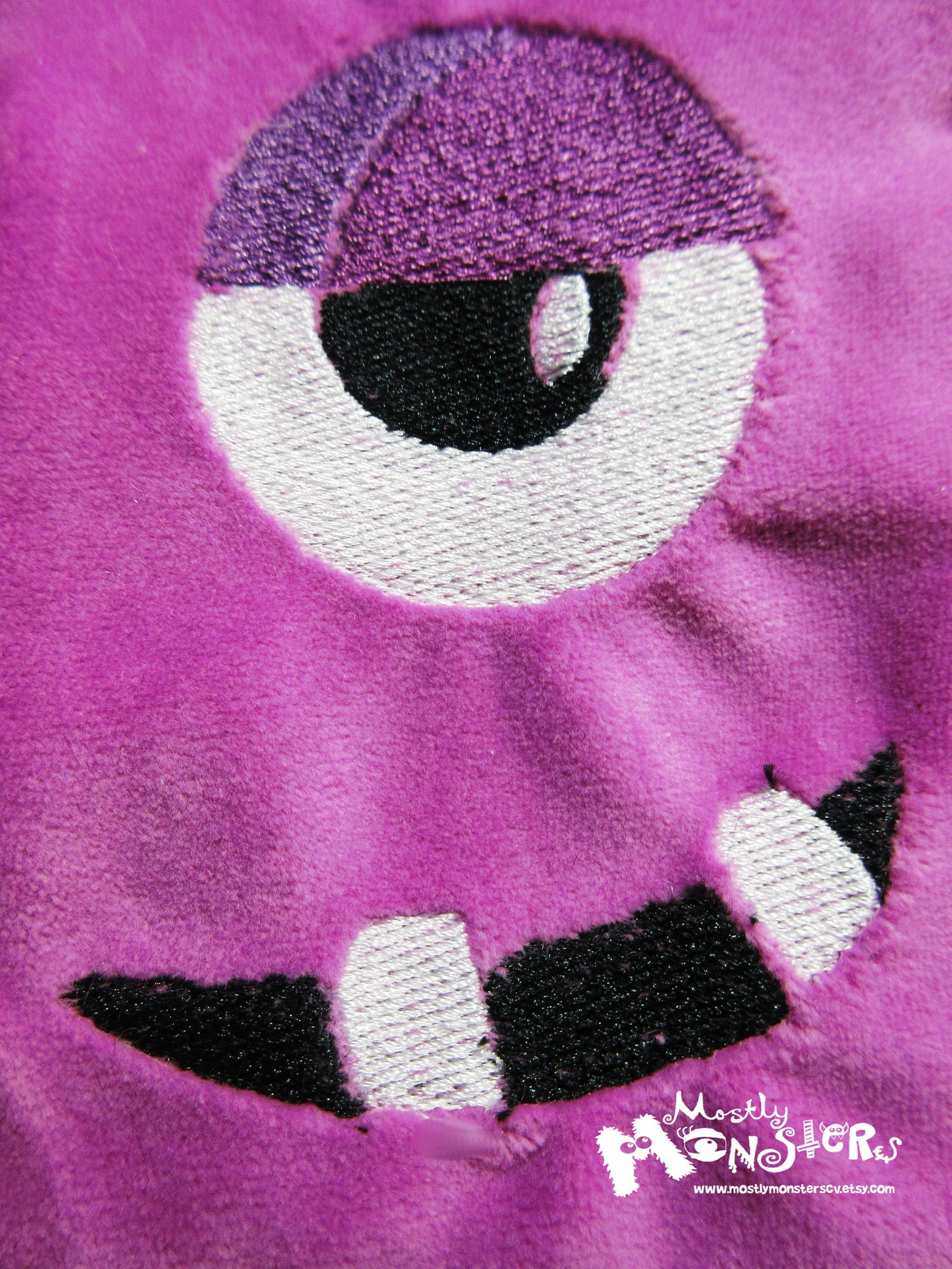 Your Choice of Monster Zipper Pouch: Embroidered Pouch Change - Etsy