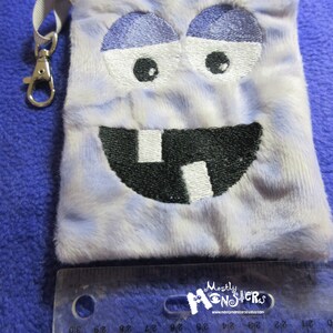 Your Choice of Monster Zipper Pouch: Embroidered Pouch; Coin Purse ...