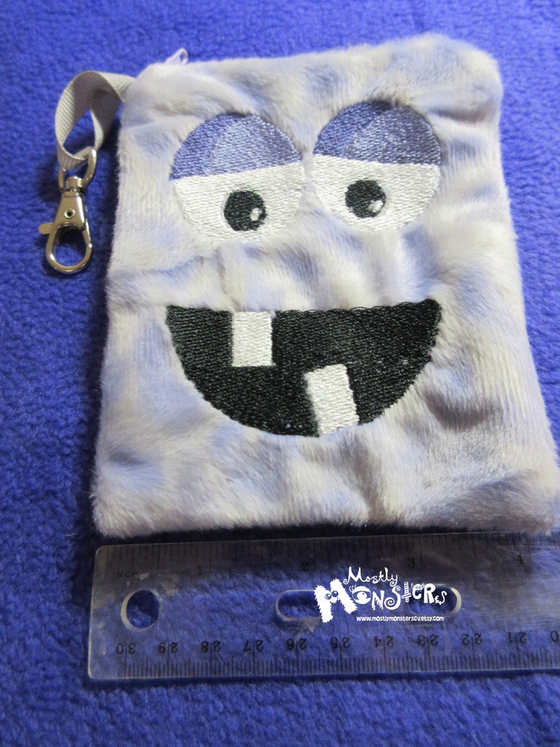 Your Choice of Monster Zipper Pouch: Embroidered Pouch Coin - Etsy
