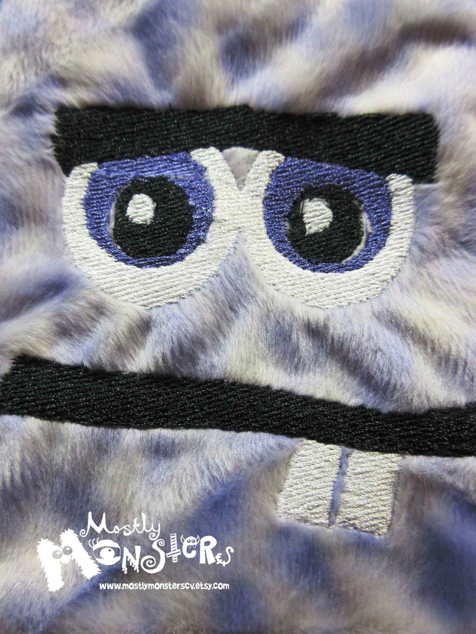 Your choice of Monster Zipper pouch: Embroidered pouch coin | Etsy