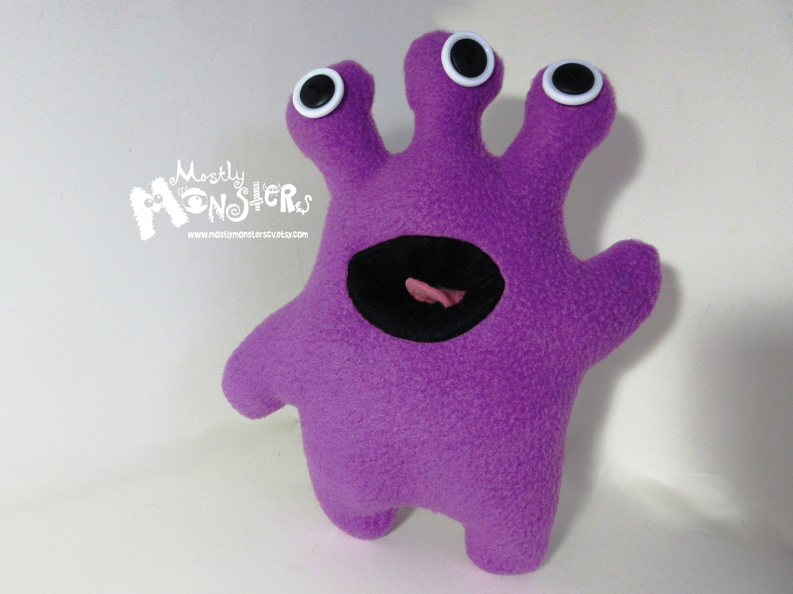 Monster stuffieGLURP Orchid Fleece fleece | Etsy