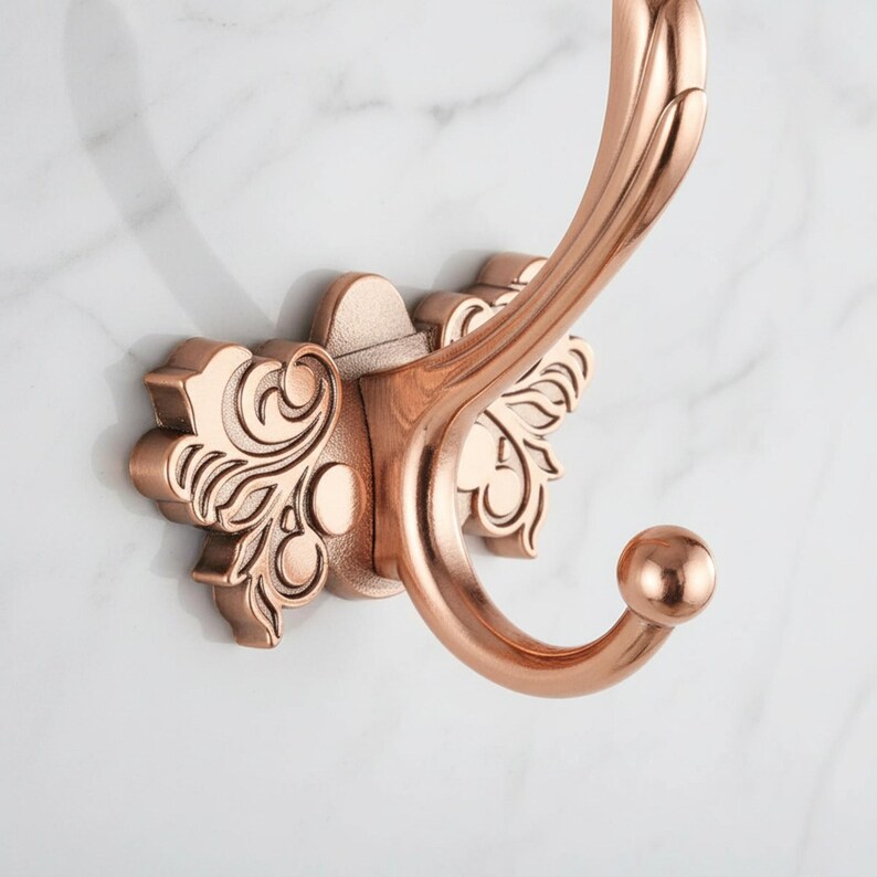 Rose Gold Wall Mounted Coat Rack,solid Brass Hook,bathroom Towel Hook ...