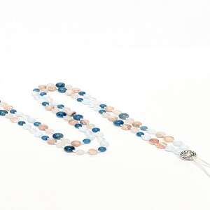 Pink Opal Mala, Blue Apatite Mala, Rose Quartz Mala, Aquamarine Mala ...