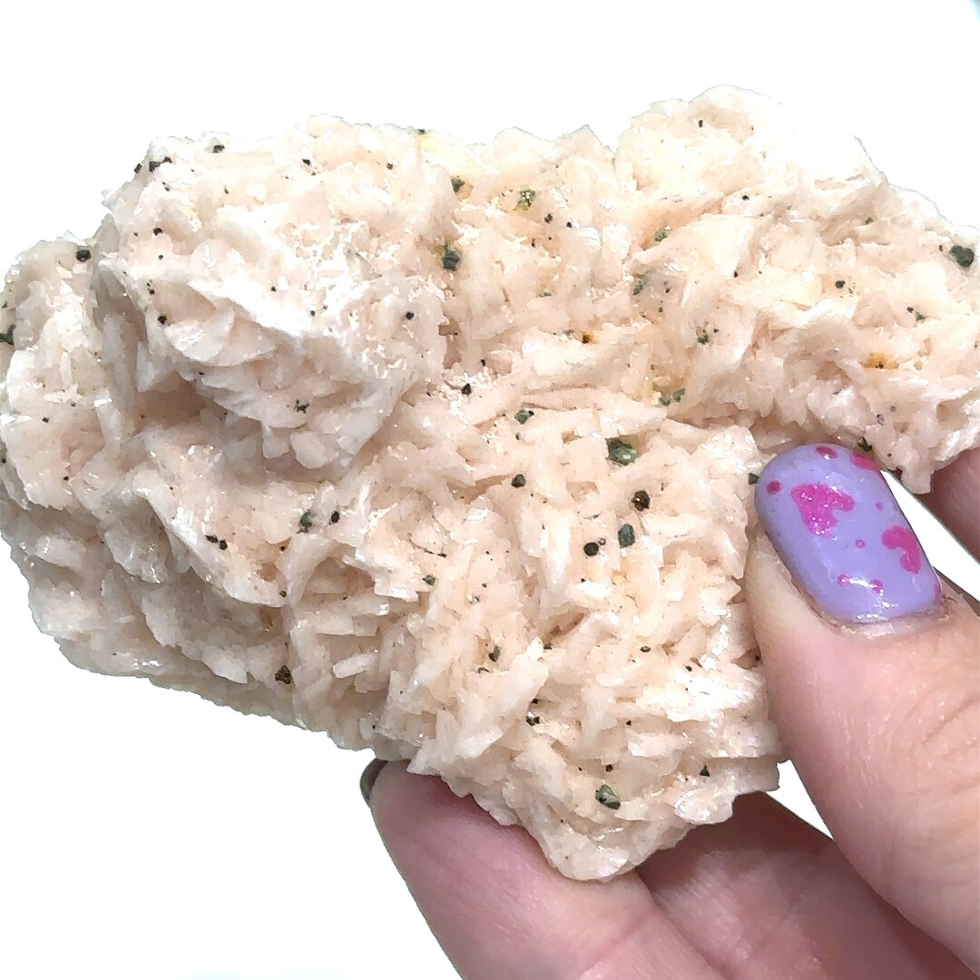 Pink Dolomite With Chalcopyrite From Morocco, Raw Gemstone, Raw ...