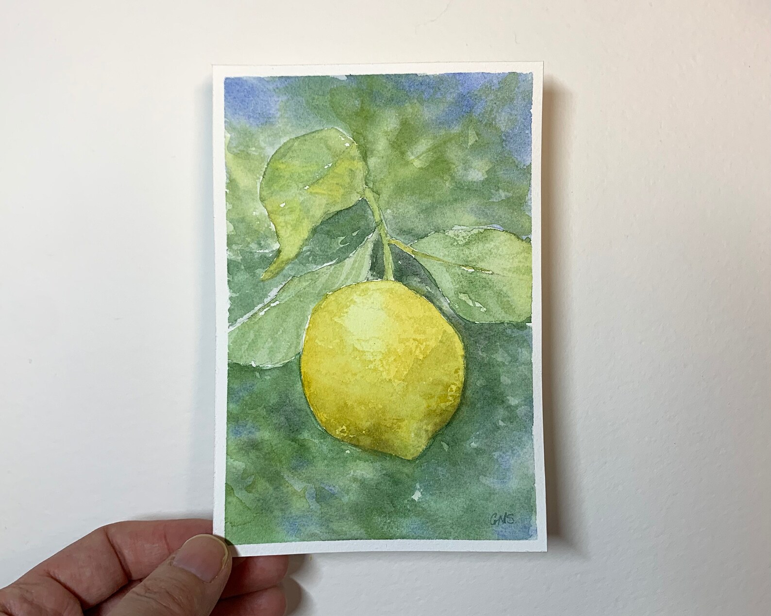Lemon Watercolor Painting Lemon Tree Citrus Watercolor | Etsy