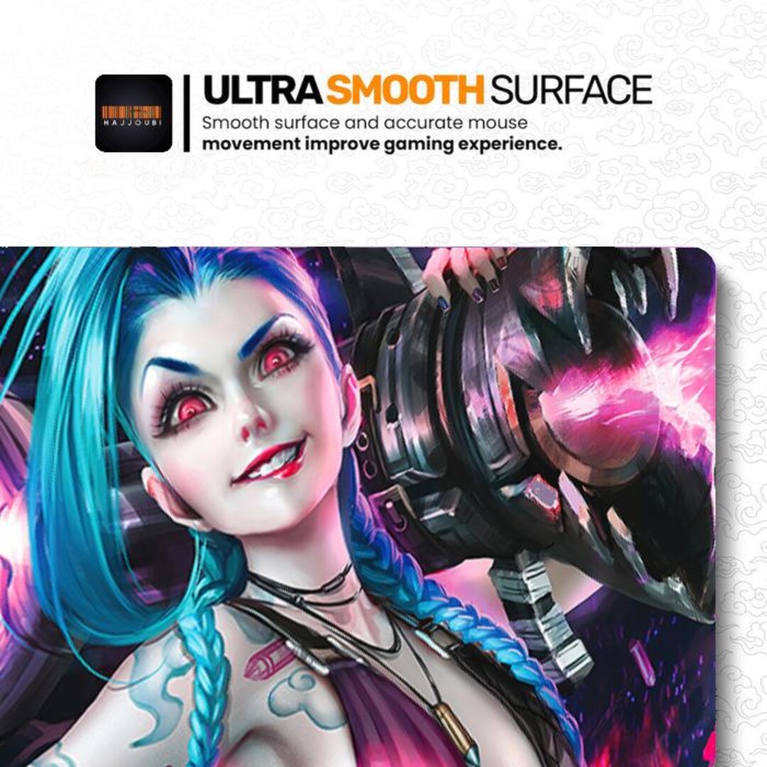 League of Legends Jinx Mousepad – XXL Arcane Desk Mat for Gamers - Etsy
