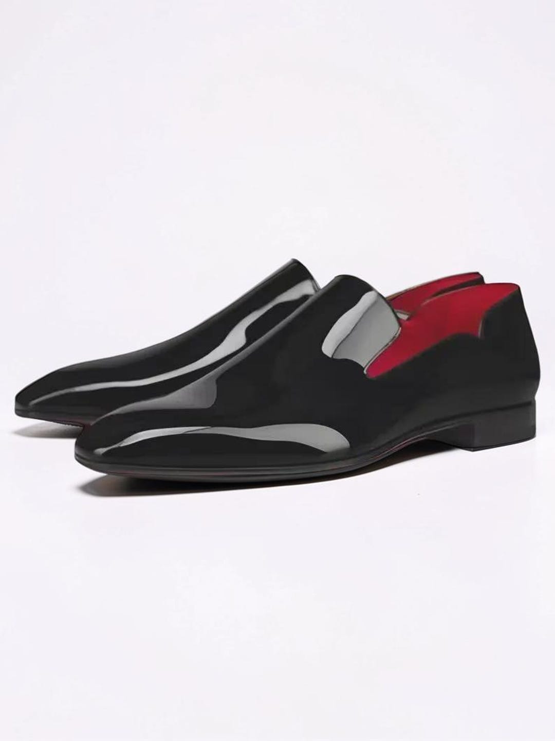 Christian Louboutin Dandy Chick Loafers in Black Patent Calf Leather ...