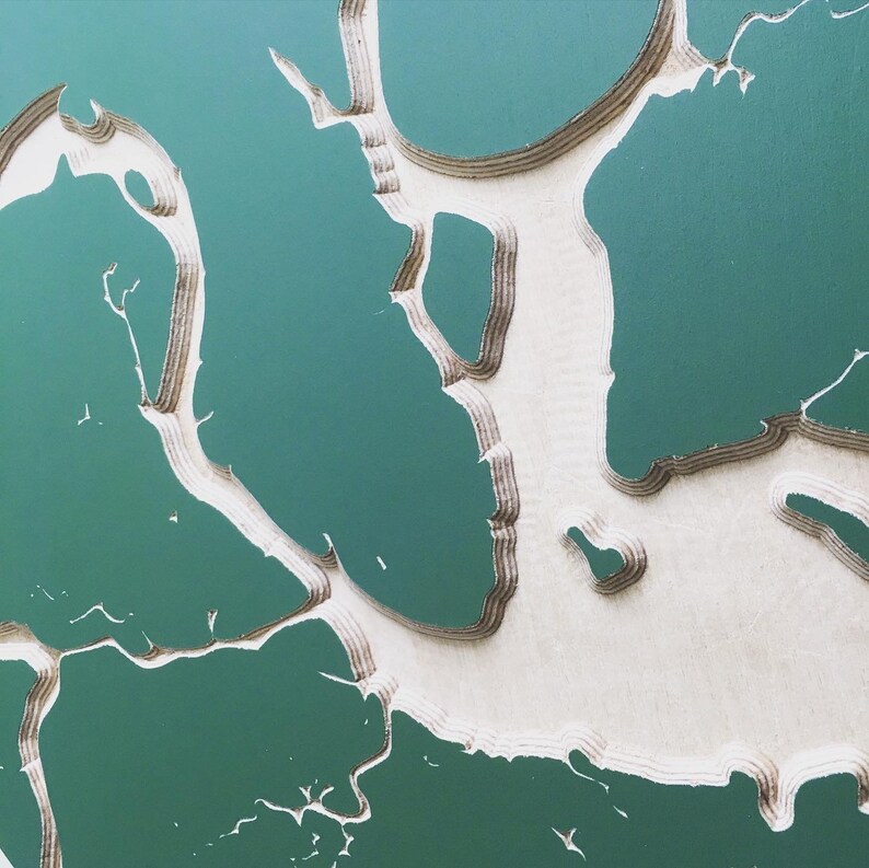 3D Carved Relief Map of Charleston's Waterways. Charleston, SC. - Etsy ...