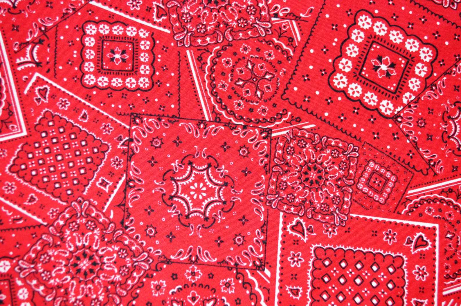 40 X 40 Red Bandana Print Overlay - Etsy