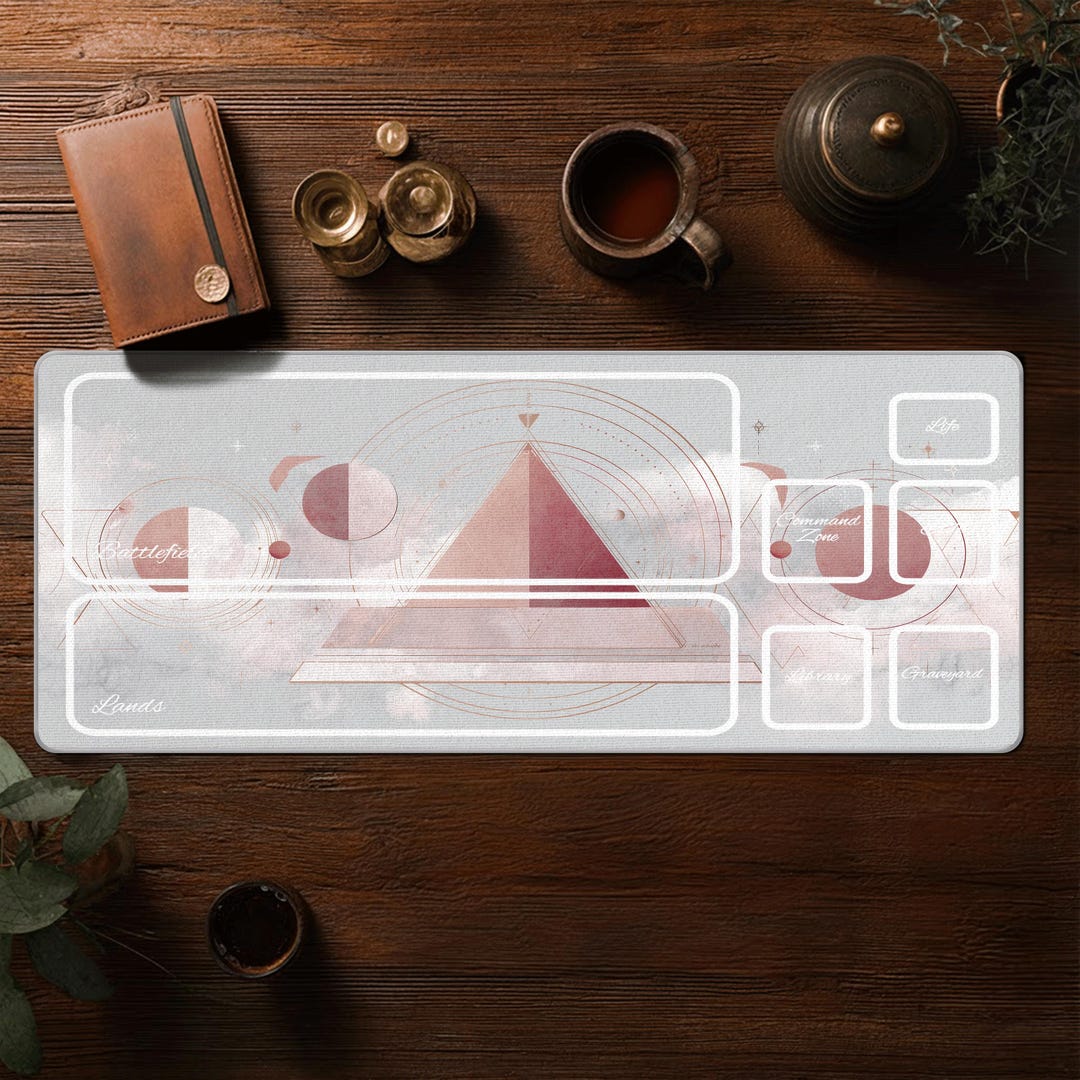 Abstract Shapes Playmat – MTG Deskmat With Zones - Etsy