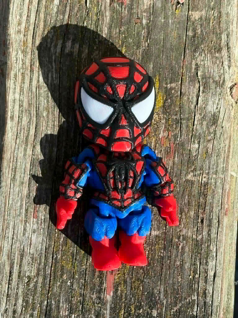 3d Printed & Articulating 4" Spider-man - Etsy