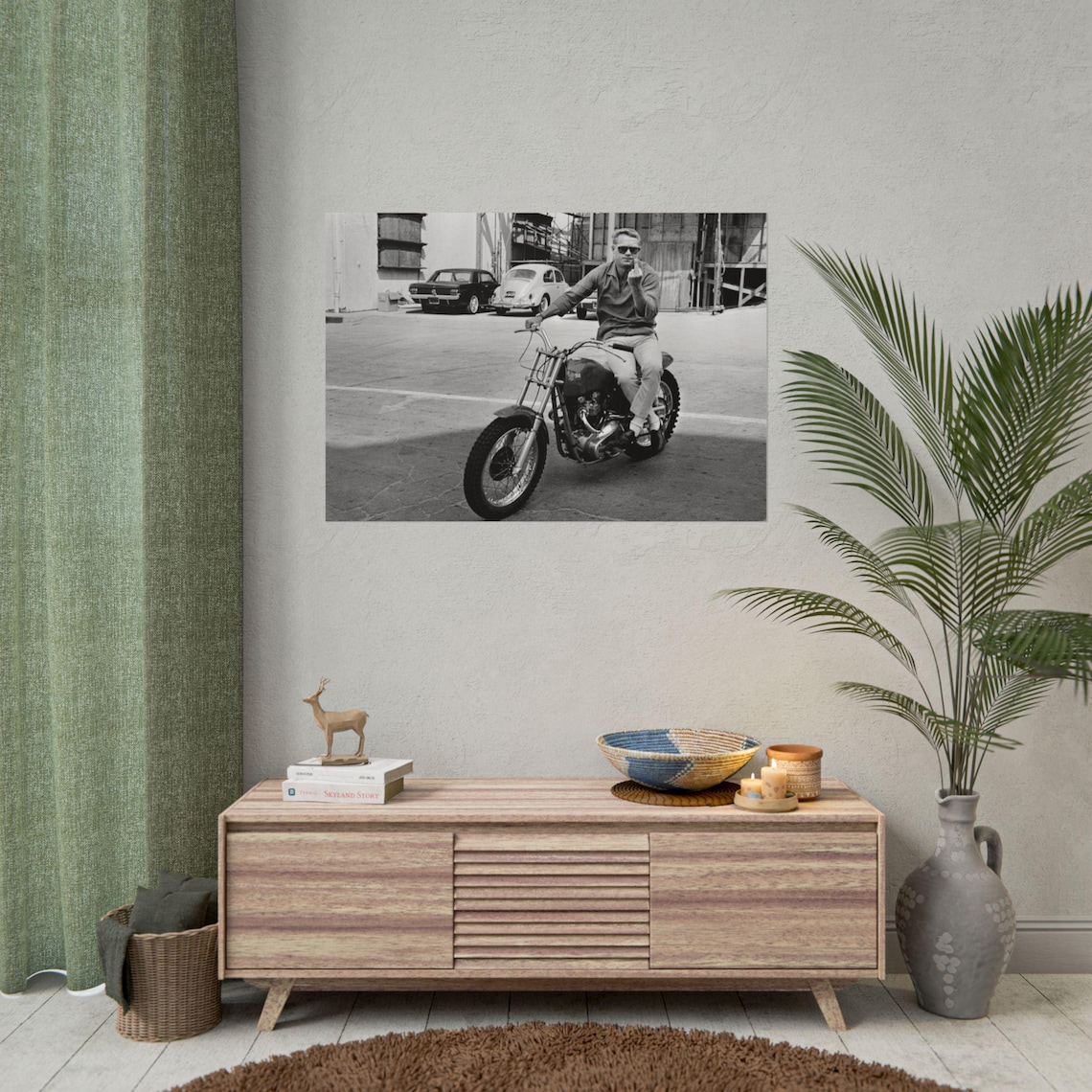 Steve Mcqueen One-finger Salute Poster – Iconic Hollywood Rebel Art ...