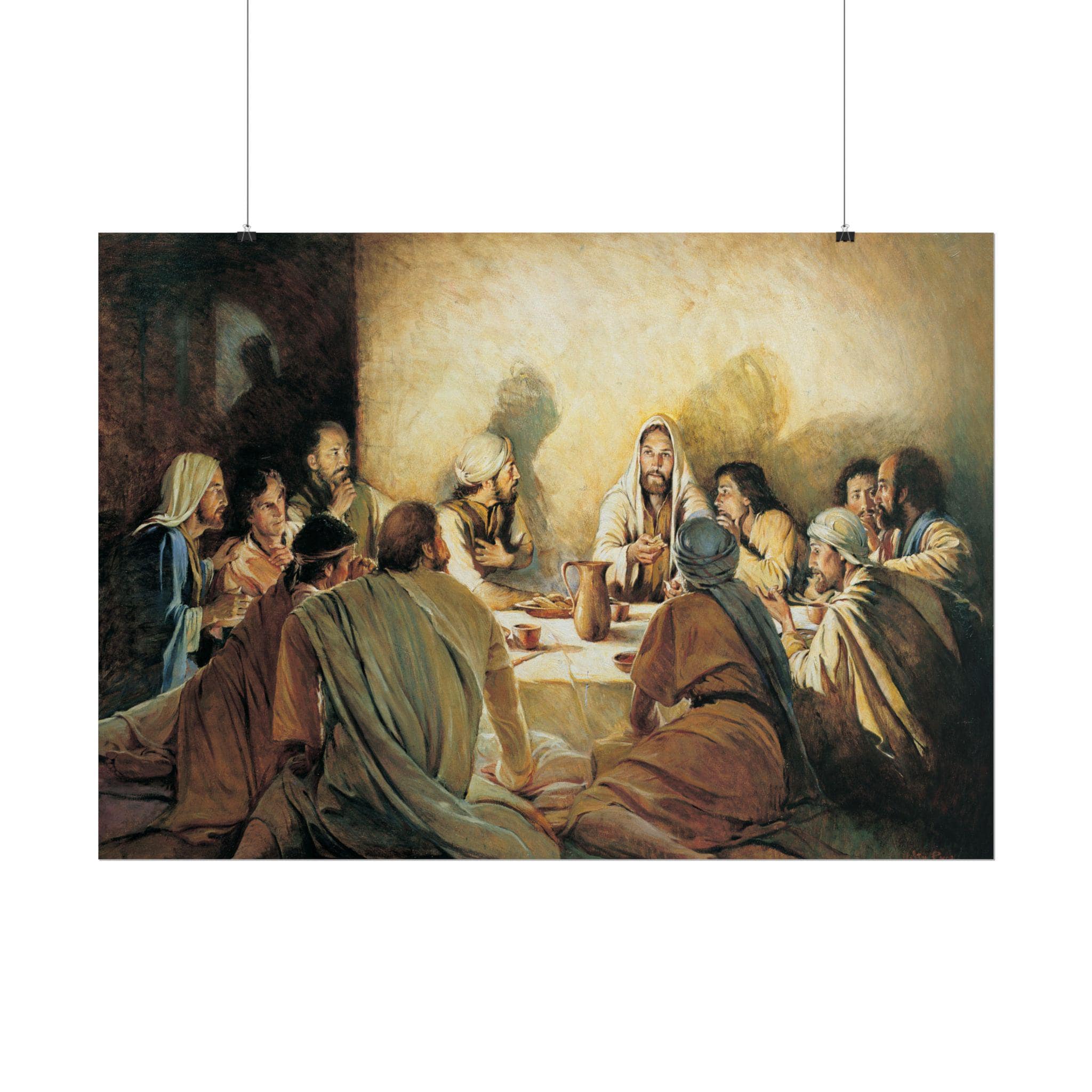 Last Supper Poster Print, Religious Christian Wall Art - Etsy