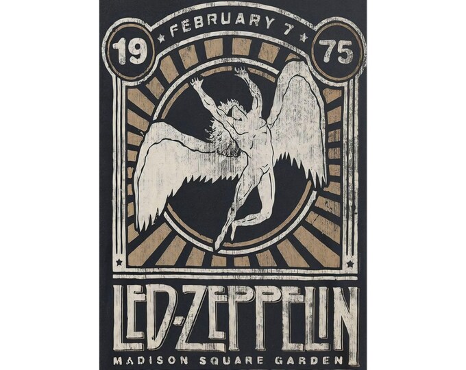 Led Zeppelin 1970 Tour Los Angeles Forum 12" X 18" Promo Concert ...