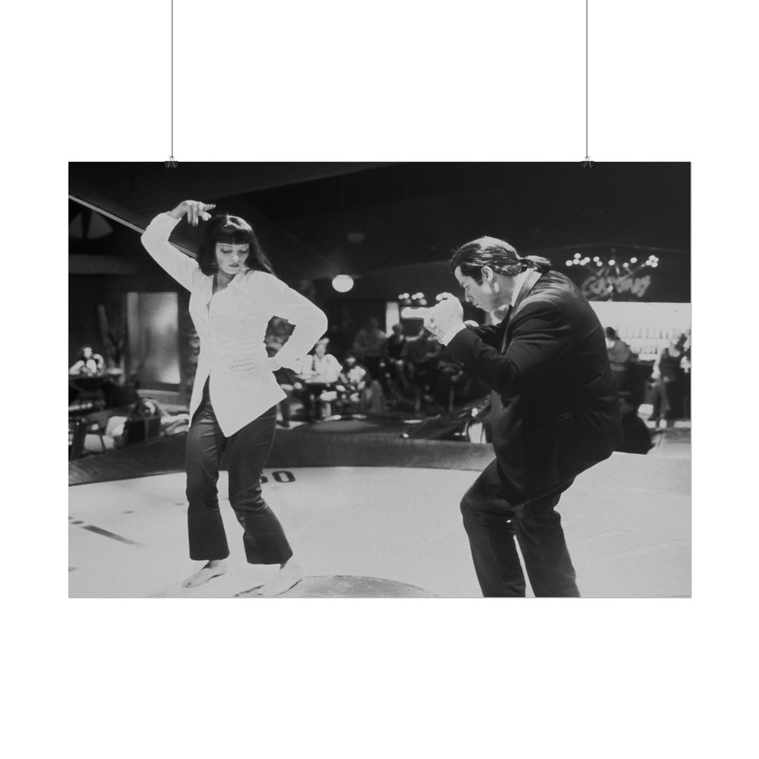 John Travolta Dance Poster, Pulp Fiction Poster Print, Vintage Cinema ...