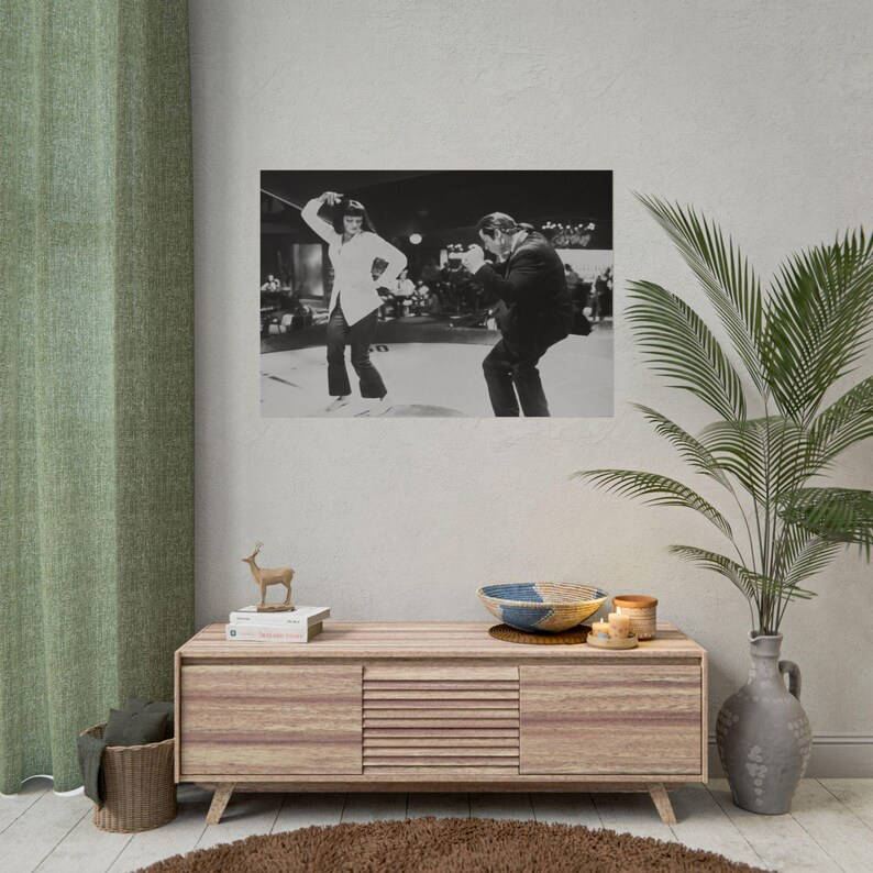 John Travolta Dance Poster, Pulp Fiction Framed Poster, Vintage Cinema ...